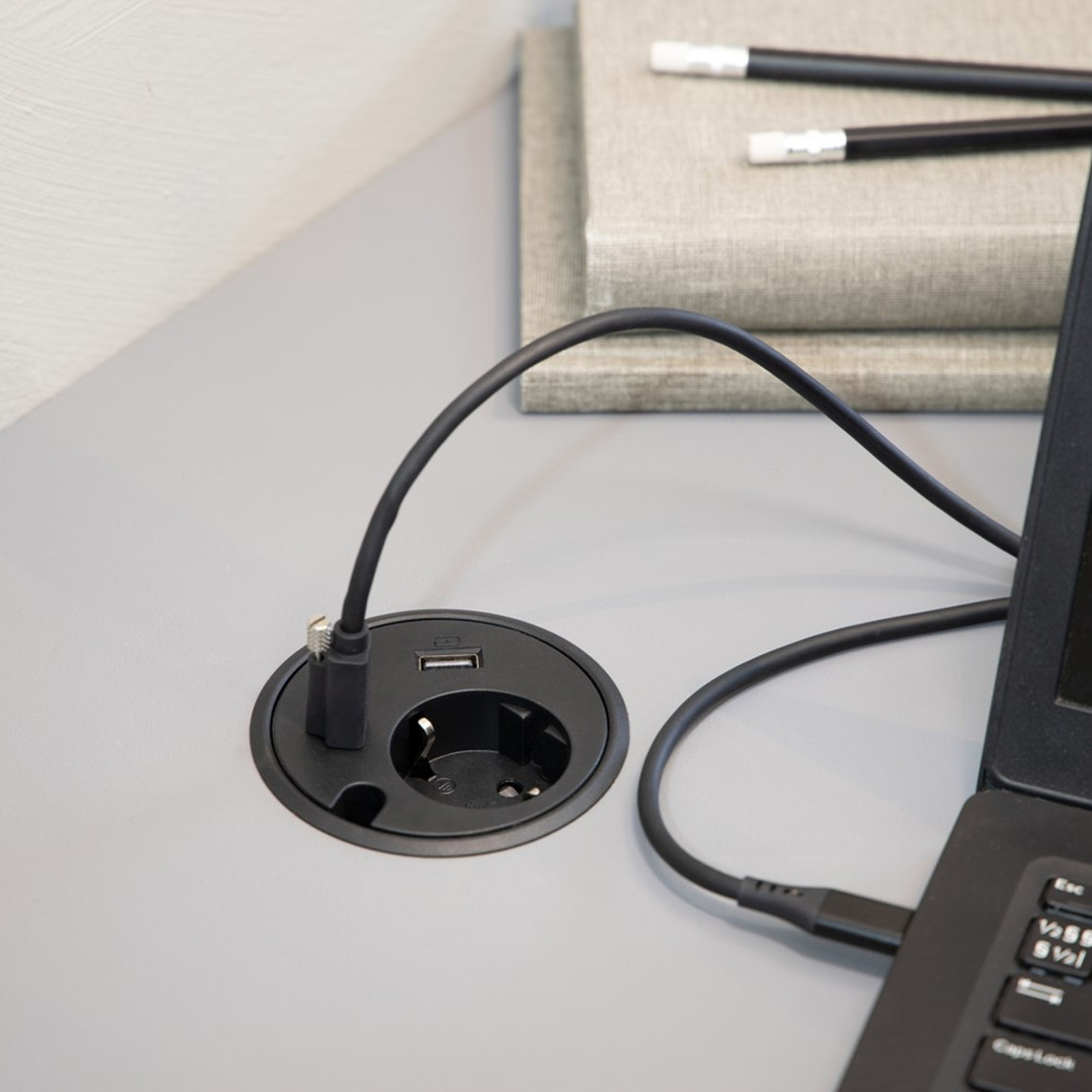 Einbausteckdose Powerdot 16 - 1 Steckdose, 1 USB-A, 1 USB-C, 2 ...