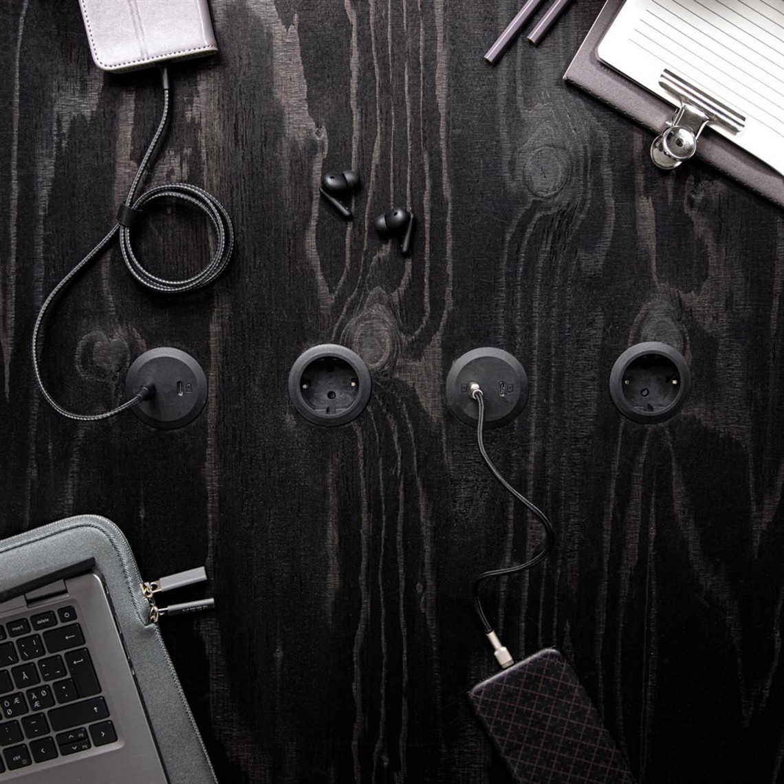 Einbausteckdose Powerdot Mini 52 - 2 USB-C