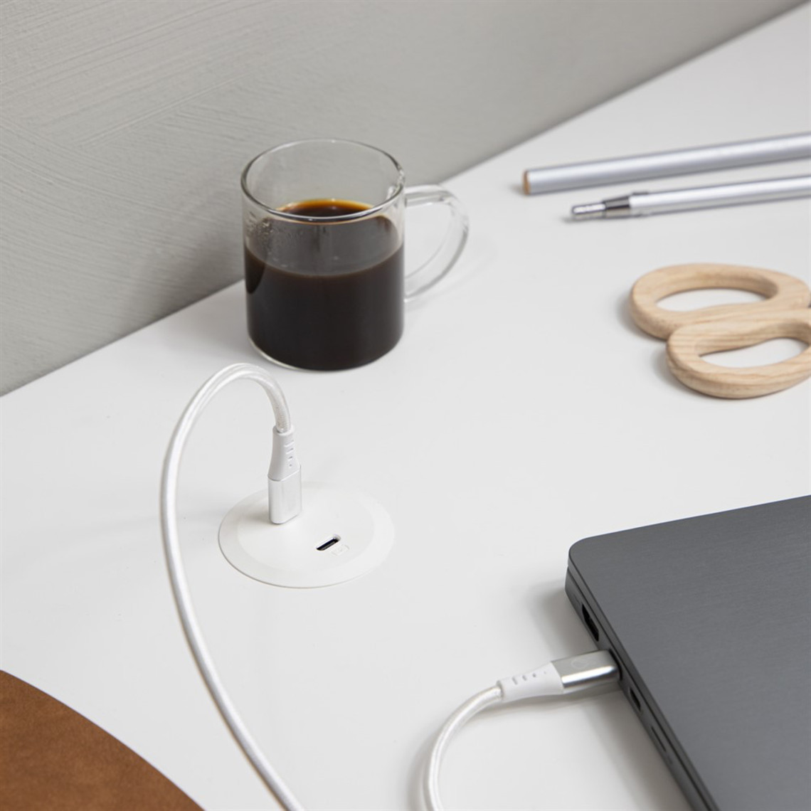 Einbausteckdose Powerdot Mini 52 - 2 USB-C