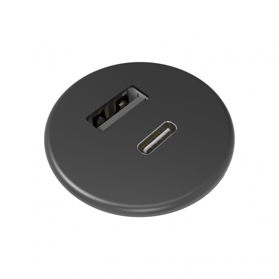 Prise de courant encastrée plateau bureau Powerdot MICRO - 1 USB-A & 1 ...